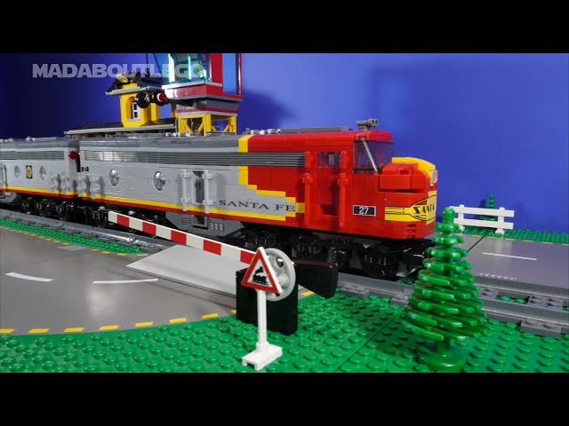 MOC-47988 Santa Fe EMD E8 Locomotive | Letbricks