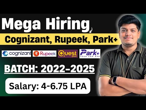 Cognizant GenC Mass Hiring | Rupeek, Park+, Quest Global Biggest Hiring | Off Campus Drive 2025-2022