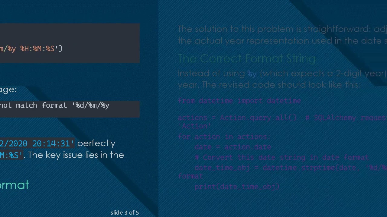 How to Fix ValueError When Converting Date Formats in Python