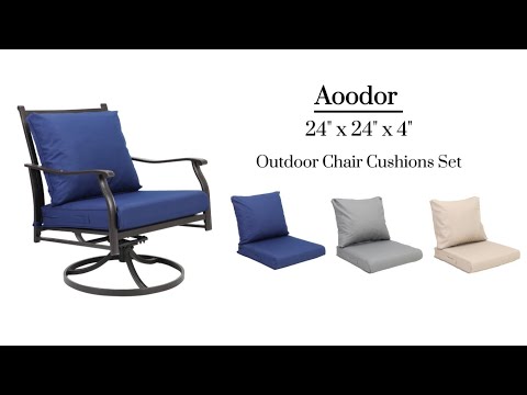 🛋️ Upgrade your patio comfort with Aoodor's Deep Seat Cushions (Set of 2)!