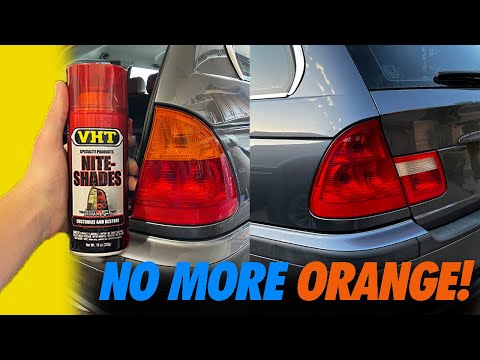 Tinting E46 Touring Taillights RED w/ VHT NITESHADES PAINT!