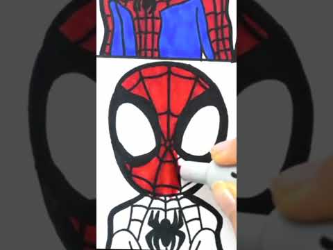 How to draw MJ Spider-man VS Spidey #drawings #spiderman #howtodrawspideyfriends