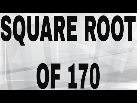 SQUARE ROOT OF 170