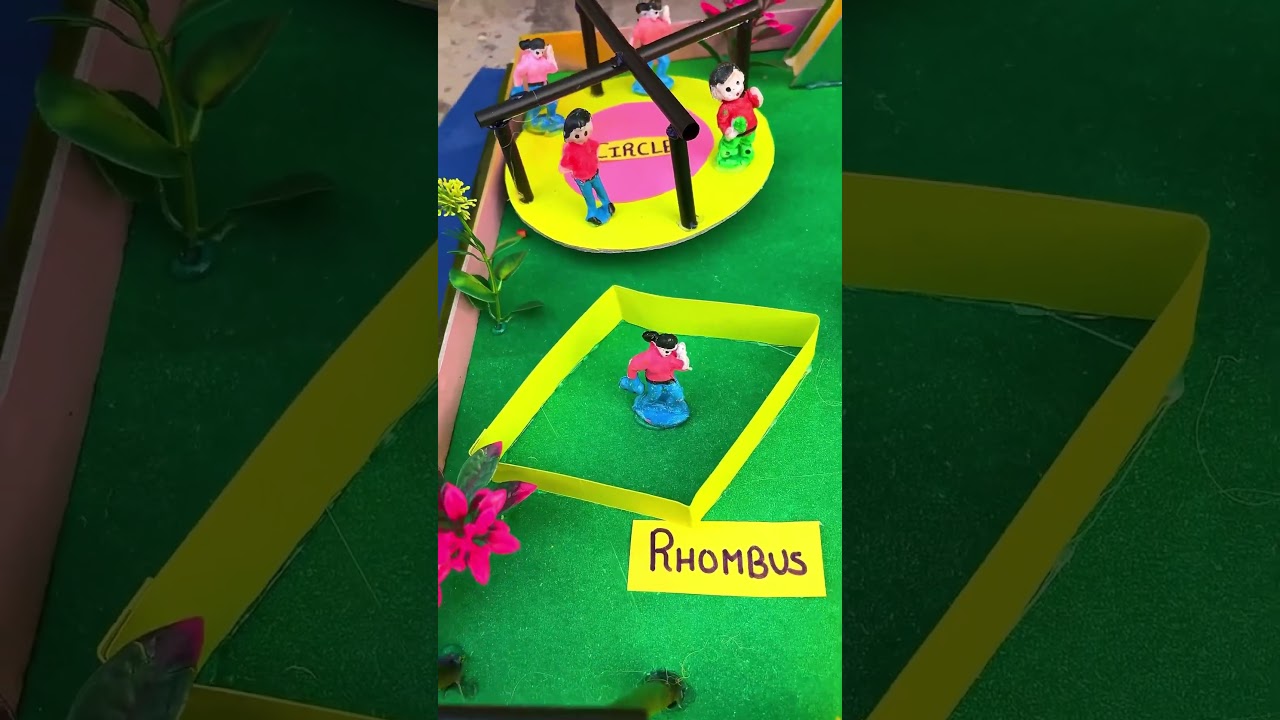 MATH PARK 3D MODEL | MATH TLM | SCHOOL PROJECT | #schoolproject #diy #project