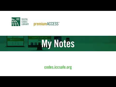 ICC Digital Codes Library Webinar: Session 2: Free Access, Bookmarks, Notes and Reports