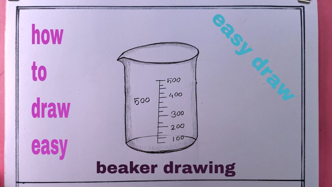 how to draw beaker cell easy/Drawing Beaker Diagram
