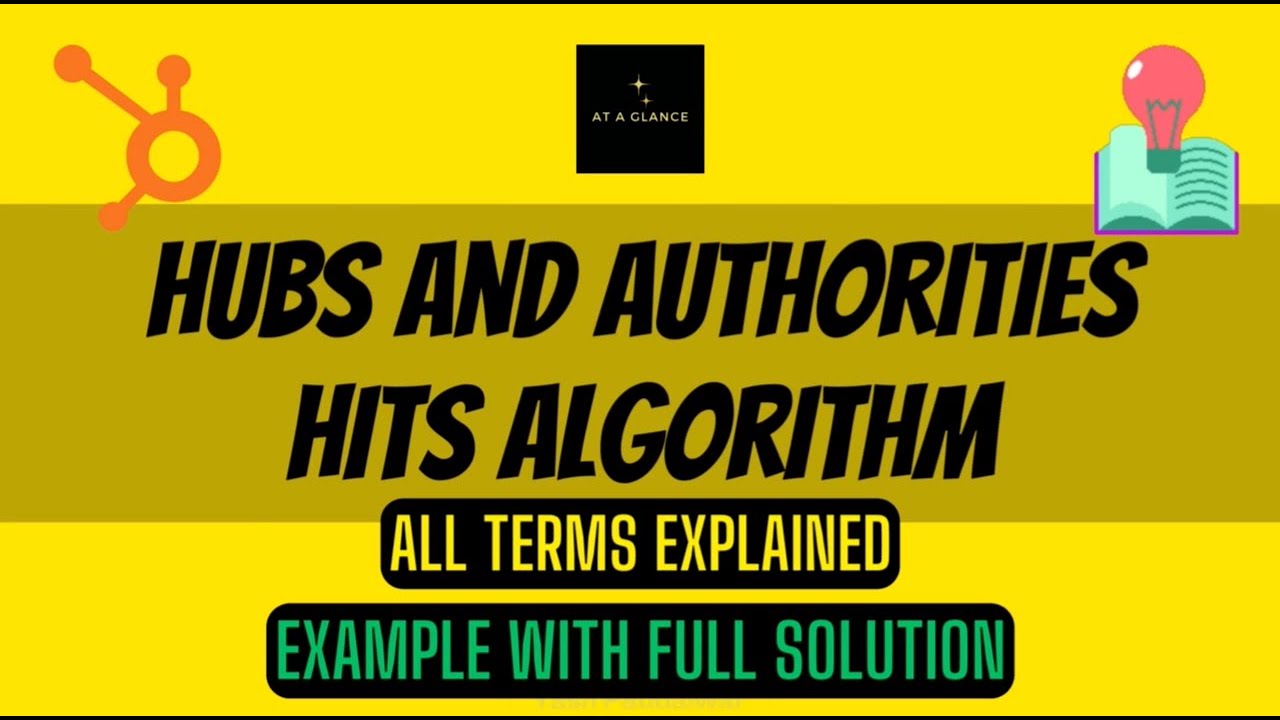 Hubs and Authorities | HITS Algorithm | Big Data Analytics | #bigdata #hits