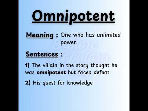 Omnipotent Explore Vocabulary Daily #english#vocabulary #Omnipotent #learnwordswithmeaning #newwords
