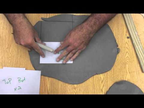 how to make a Slab sgraffito pattern box Part I