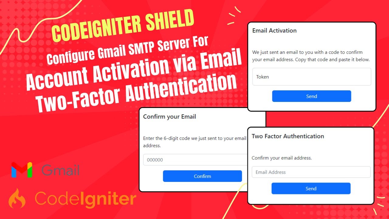 Codeigniter Shield:  Account Activation & Two-Factor Authentication #codeigniter4 #shield