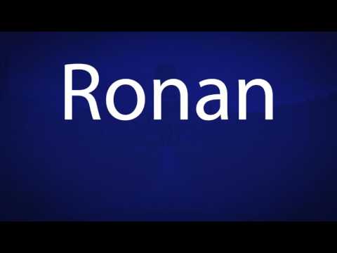 How to pronounce Ronan [ Harry potter characters]