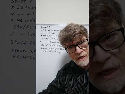 Do You Make This Common Error with the Word Stuff? Many Do - English Tutor Nick P