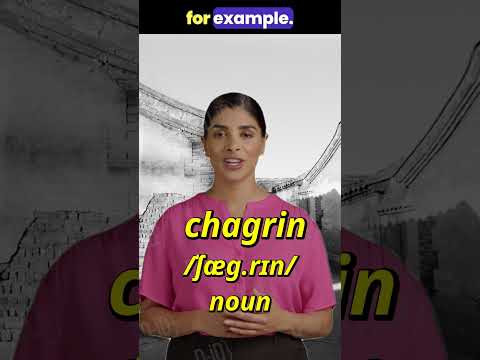 How to remember chagrin? 1100 Words You Need To Know #enrichyourvocabulary #english #vocabulary