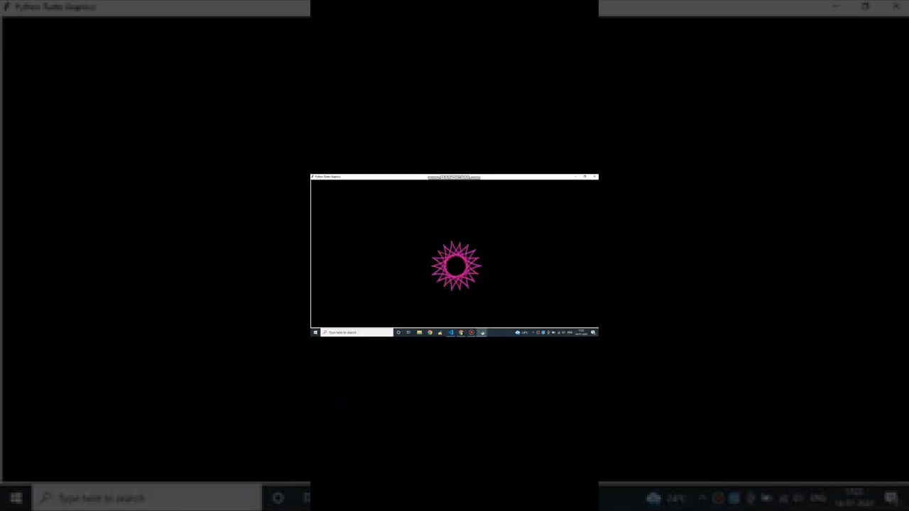 Cool Python turtle graphics design || Design in python ||