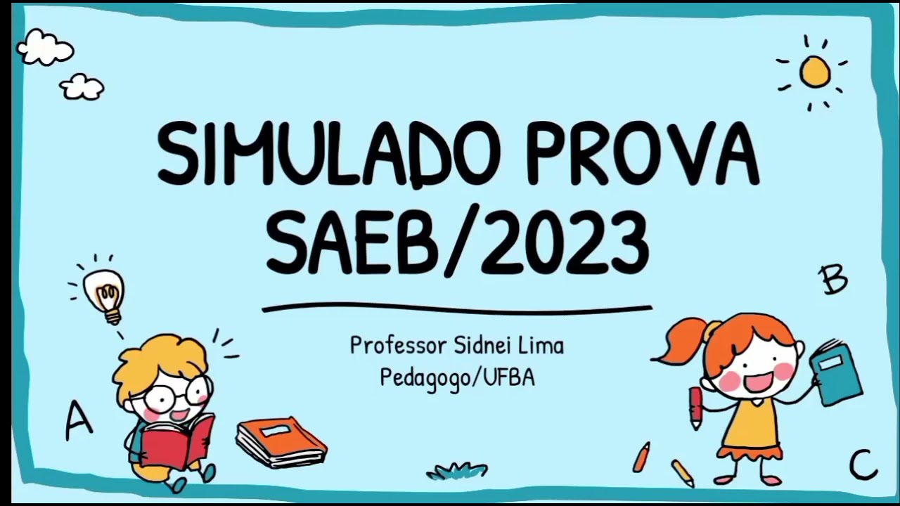 Simulado prova SAEB português e matemática