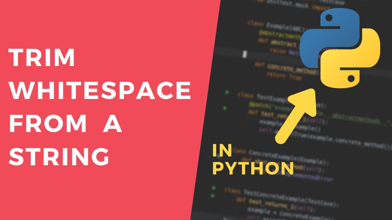Strip/trim whitespace from a string - 1 Minute Python Tutorial #shorts