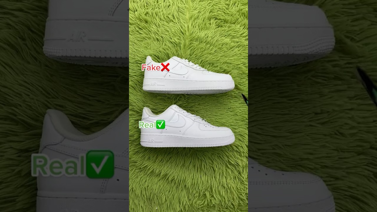 Real Vs Fake White Air Force 1 🤍 #sneakerhead #sneakers #viral