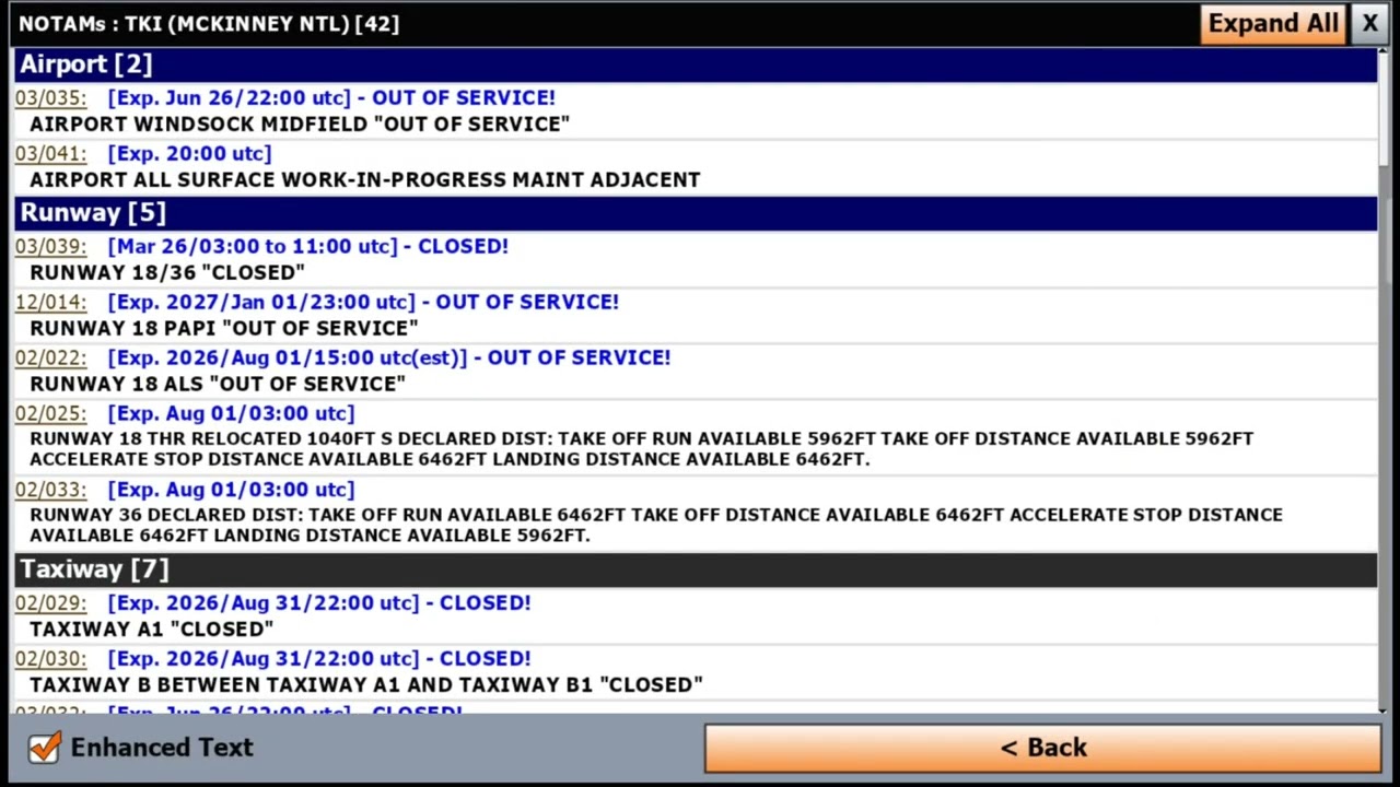 Quick Tip - NOTAM Viewer