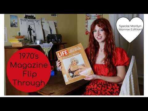 Vintage 1970's Magazine Flip Through || Marilyn Monroe Special Edition