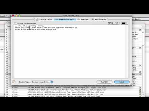 Moving Citations From Free-form Text to Source Fields in Reunion