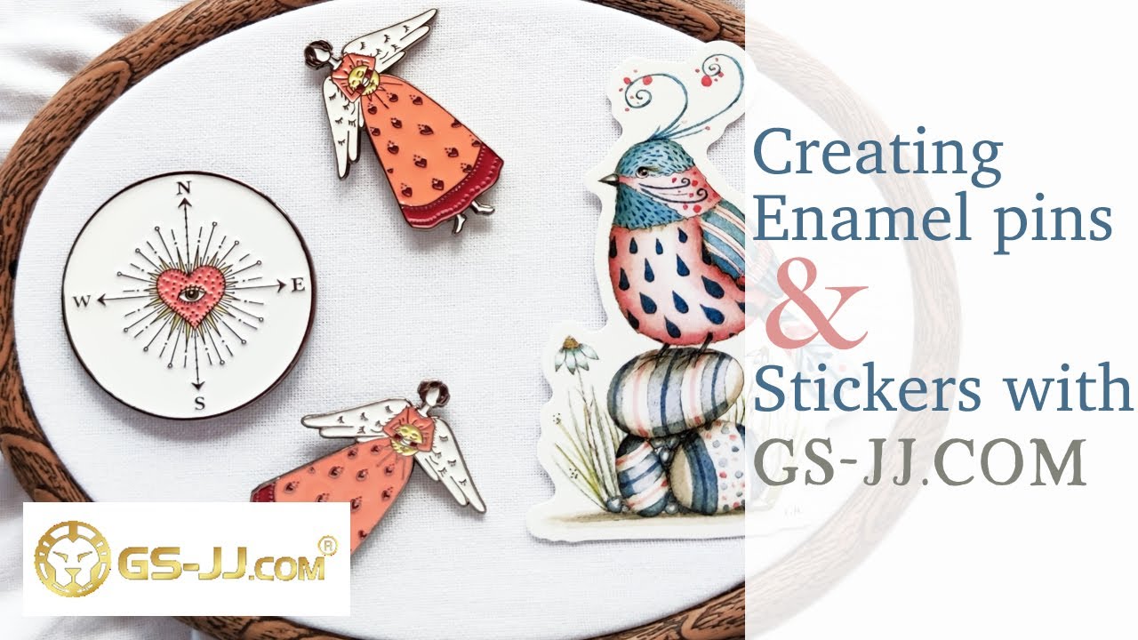 Creating enamel pins and stickers with GS-JJ.COM