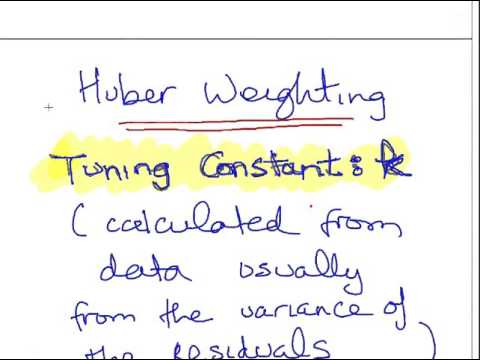 Robust Regression with Huber Weighting