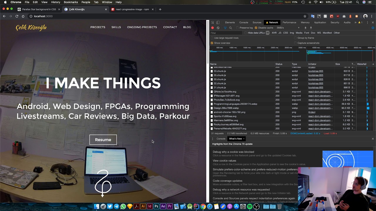 Personal Website with React - Adding Progressive Image Loading Support