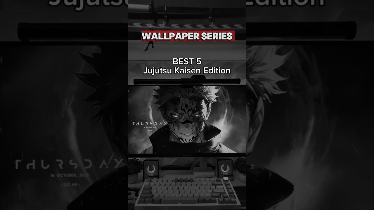 Best 5 wallpapers: Jujutsu Kaisen #wallpaperengine #pcsetup #pcgaming #desksetup #wallpaper #gamer