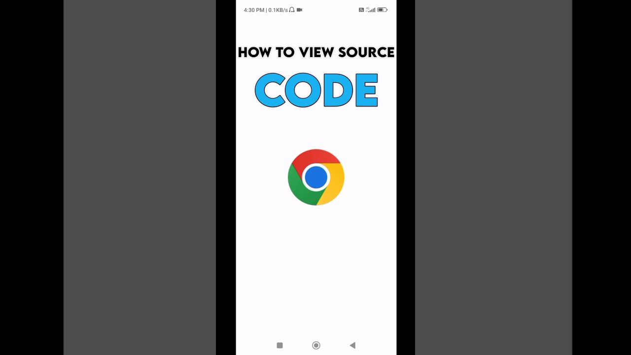How to view the source code of a website in Mobile #shorts