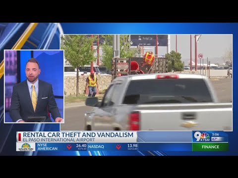 Police investigating rental car theft and vandalism.