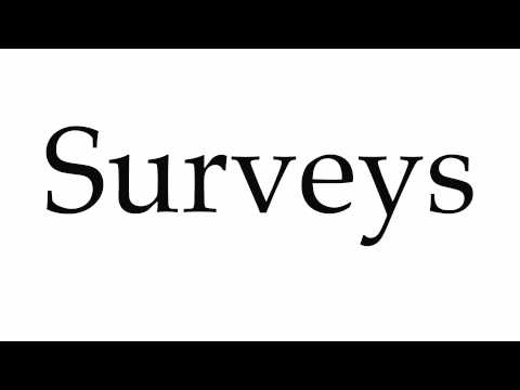 How to Pronounce Surveys