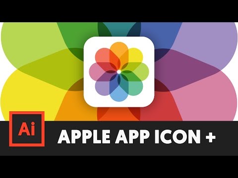 How to make Apple App Icons in Illustrator CC (Apple Photos) - T057