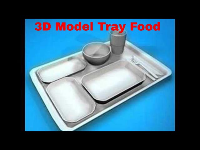 Tray food 3D Model - FlatPyramid