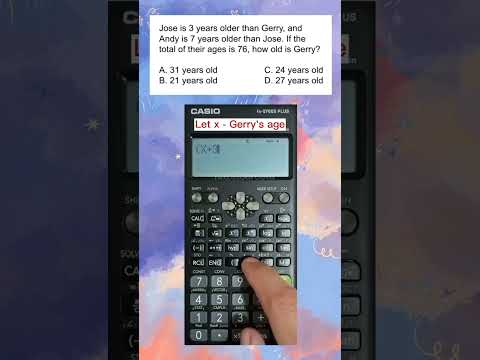 LEPT MATH MAJORSHIP | PAST BOARD PROBLEMS | CALCULATOR TECHNIQUES | AGE PROBLEM