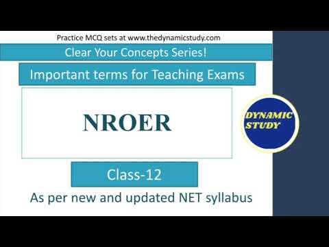 NROER | Clear your concepts series!
