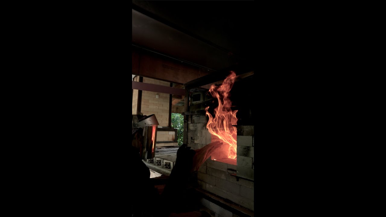 Woodfiring Pottery at the Oki Doki Studio | Alex Olson | August 2022 #shorts #short
