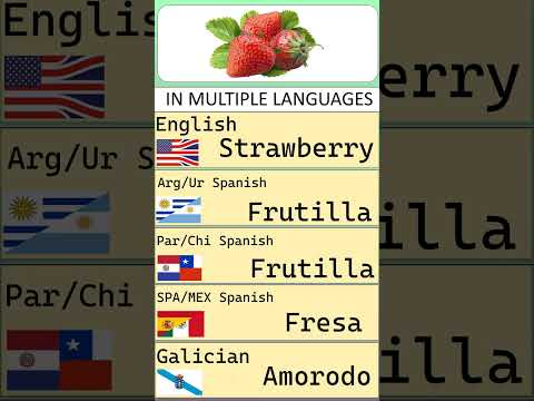 #strawberry In Multiple #languages Part 1 #spanish #galician