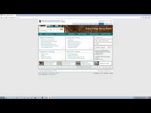 Using the College Libraries in Trinity College Dublin.mp4
