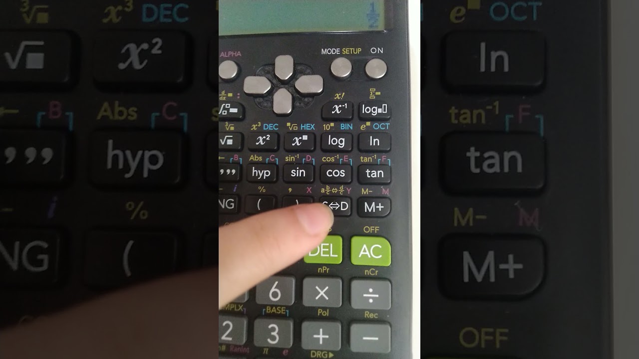 Switch fractions answers to decimals answers with 1 button || CASIO calculator