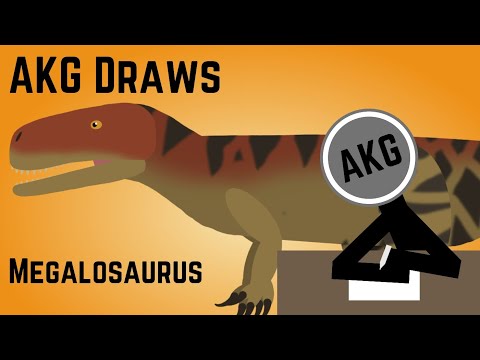 Megalosaurus | Dinosaur Speed Paint | AKG Draws