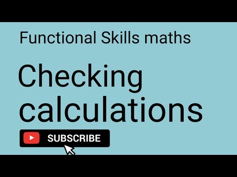 How to use reverse calculations to check your answers