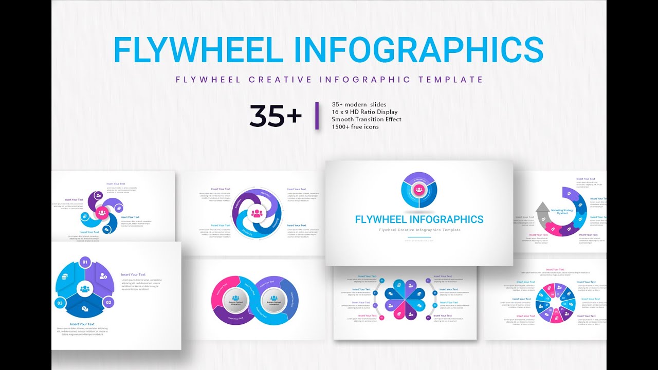 Flywheel Creative Infographic Presentation Template for PowerPoint & Google Slides