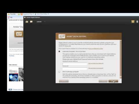 Download and Authorize Adobe Digital Editions