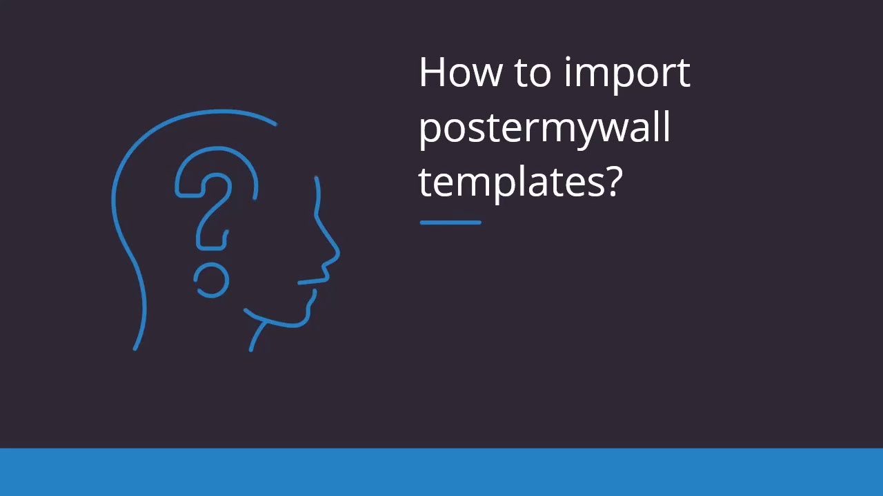 How to import postermywall templates