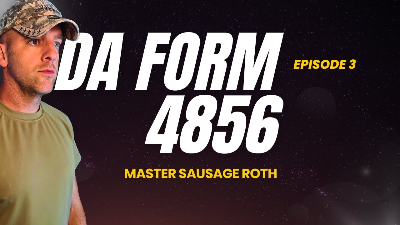 How To Use The DA Form 4856 Developmental Counseling Form | Master Sausage YouTube