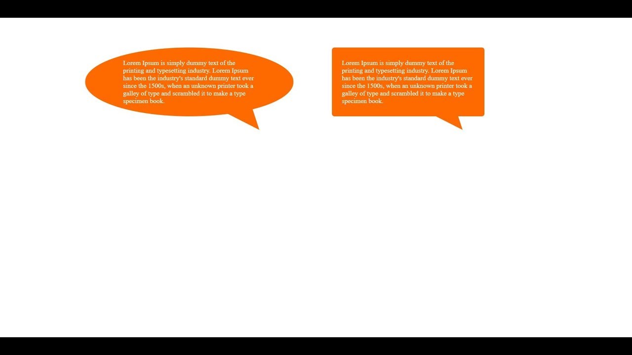 Create a CSS Speech Round Bubble | KTechBlog