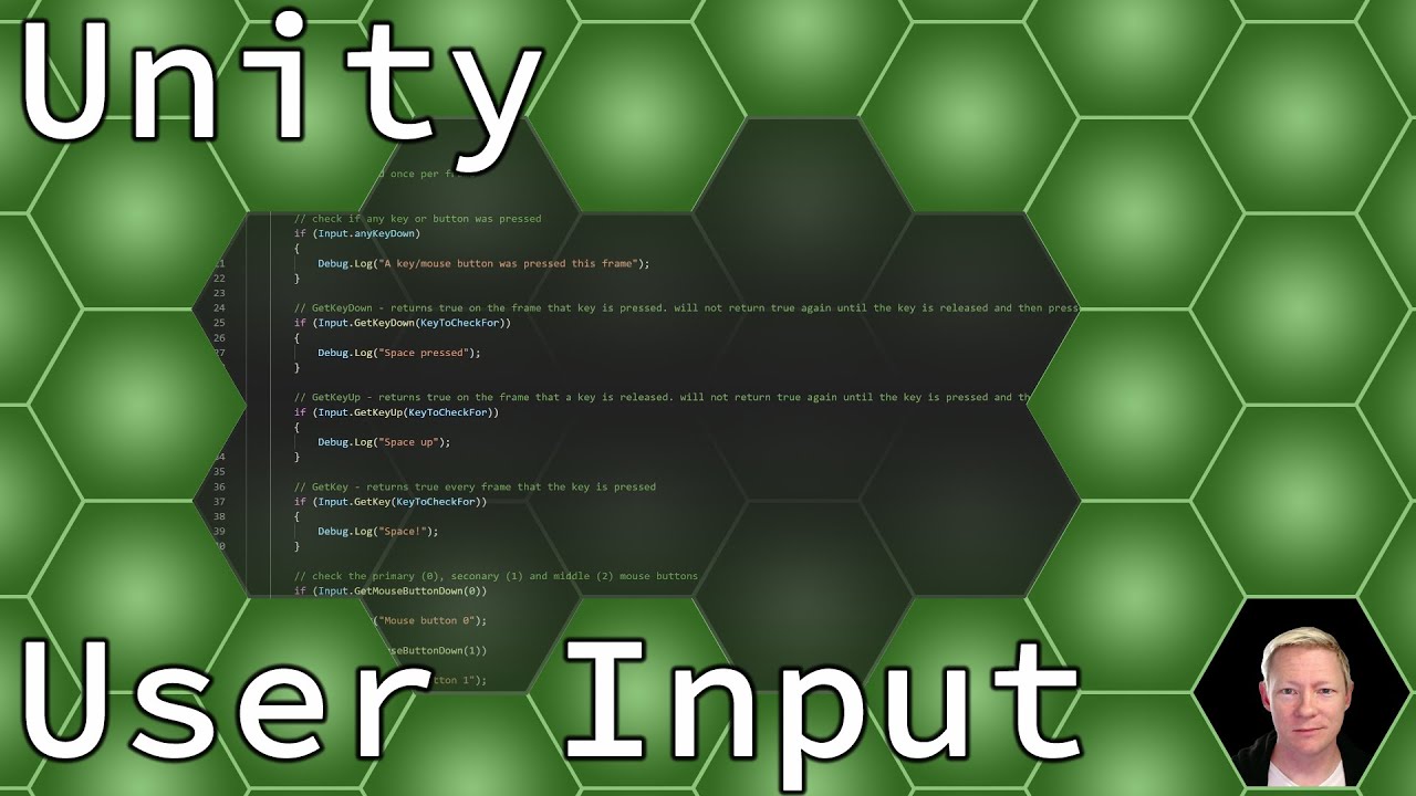 Unity Tutorial: Working with keyboard, mouse and gamepad input
