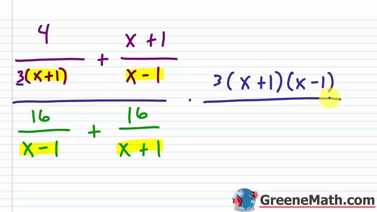 How to Simplify a Complex Rational Expression PT Question #4