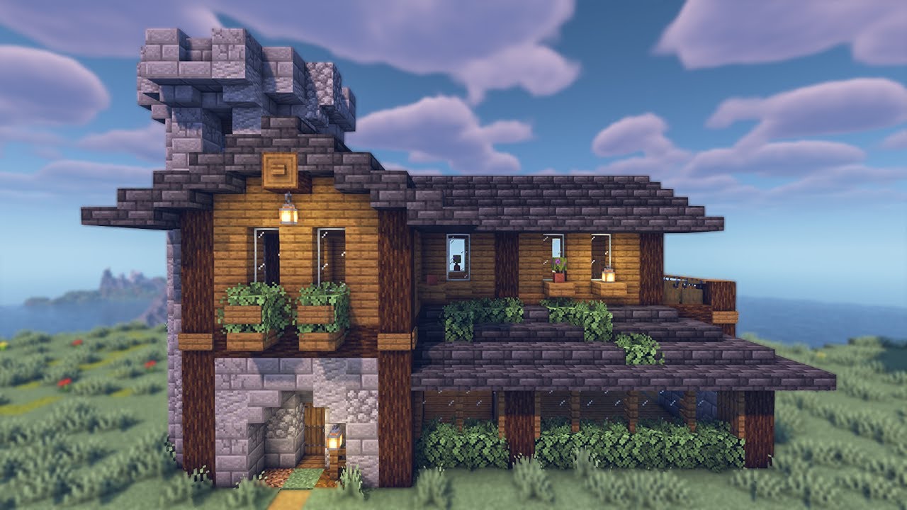 ⛏Minecraft Building Tutorial | 🏠 Ultimate Survival House #1 - Minecraft ...