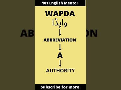 WAPDA Stand for